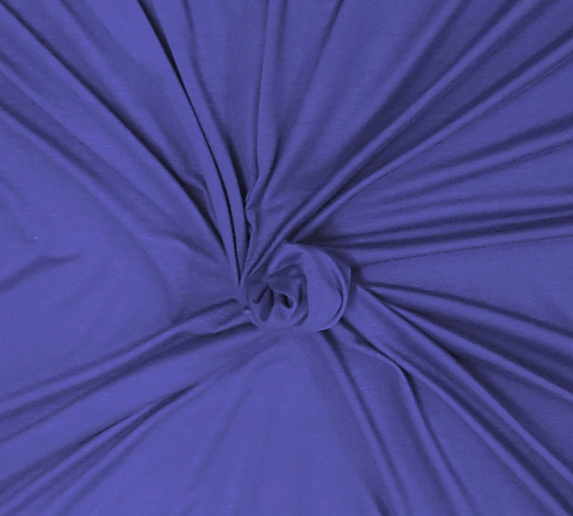 Rayon Spandex Fabric Jersey Knit by the Yard Violet 4 Way - Etsy