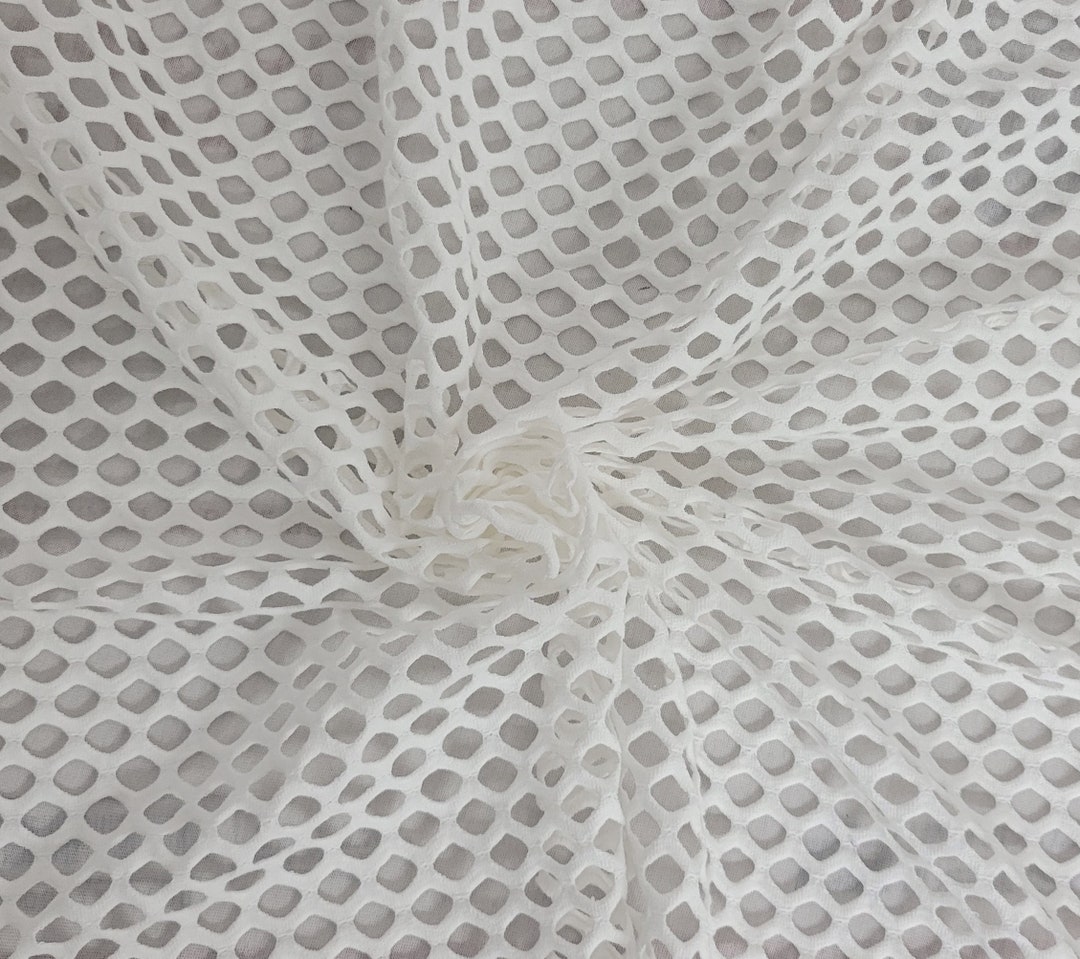 Off White Cotton Fishnet Fabric by the Yard Big Holes 66" Width - Etsy