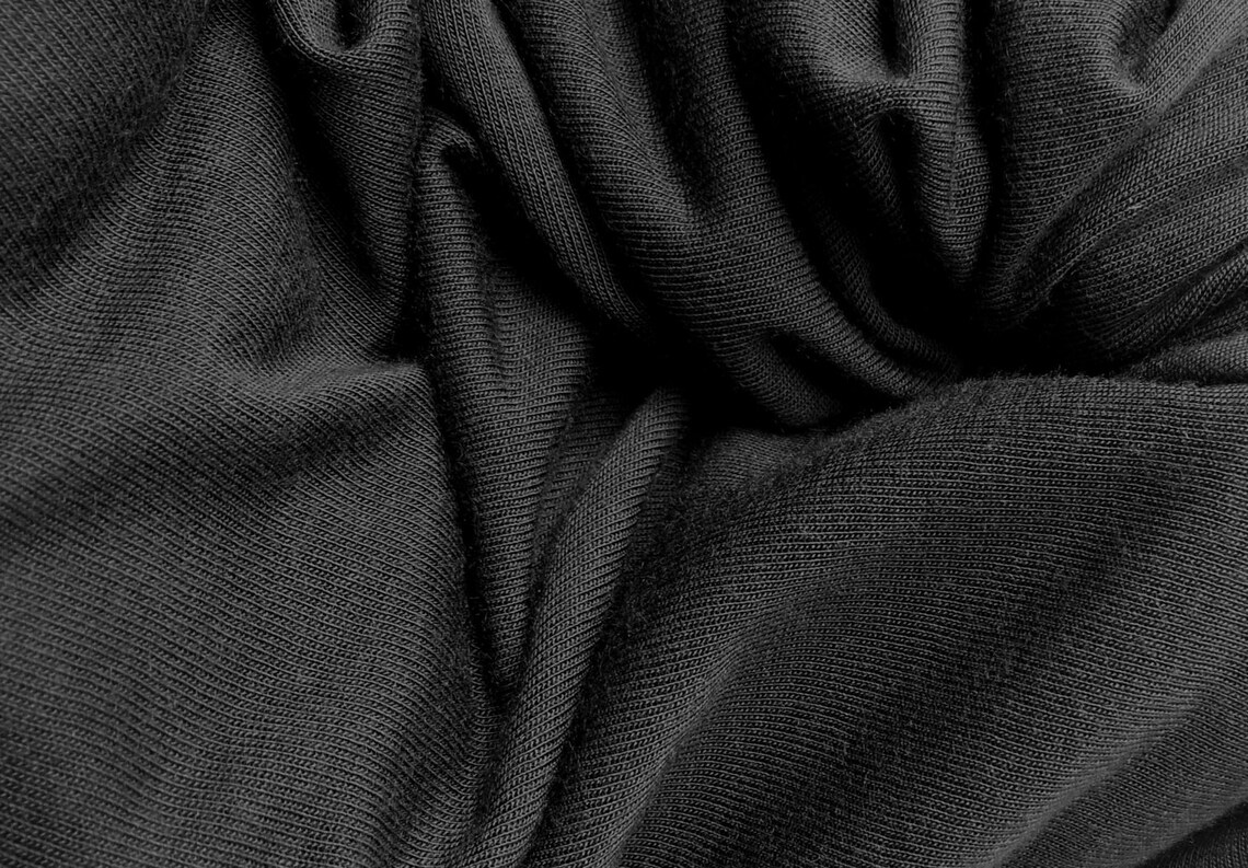 Licorice Gray Micro Modal Fabric Non Stretch Jersey Knit by | Etsy