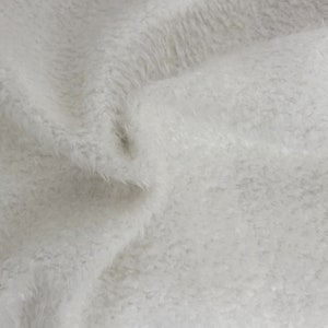 White Faux Fur Fabric by the Yard & Wholesale - Etsy