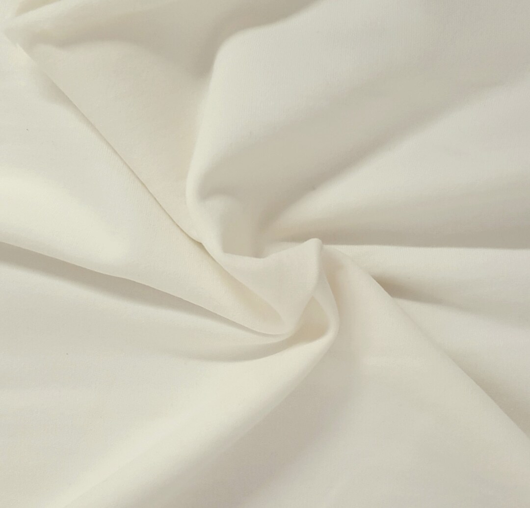Off White 100% Cotton Fleece Knit Fabric by the Yard 370 GSM - Etsy