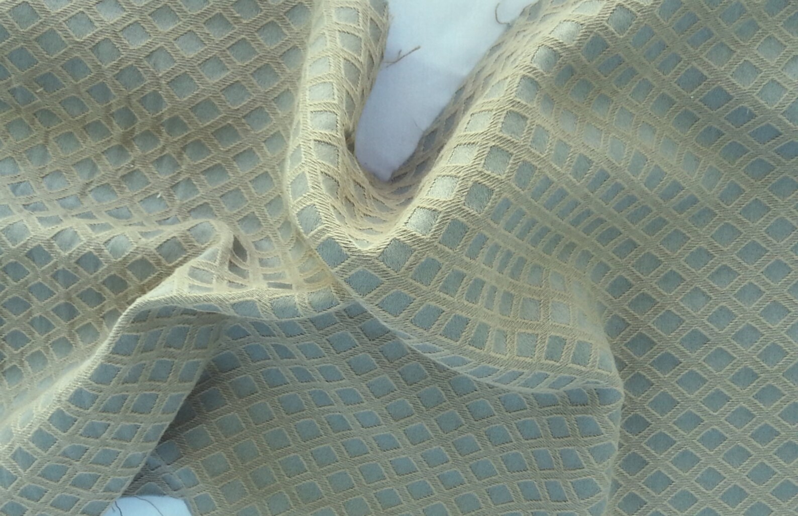 Geometric Blue Diamonds Upholstery Drapery Fabric by the Yard | Etsy