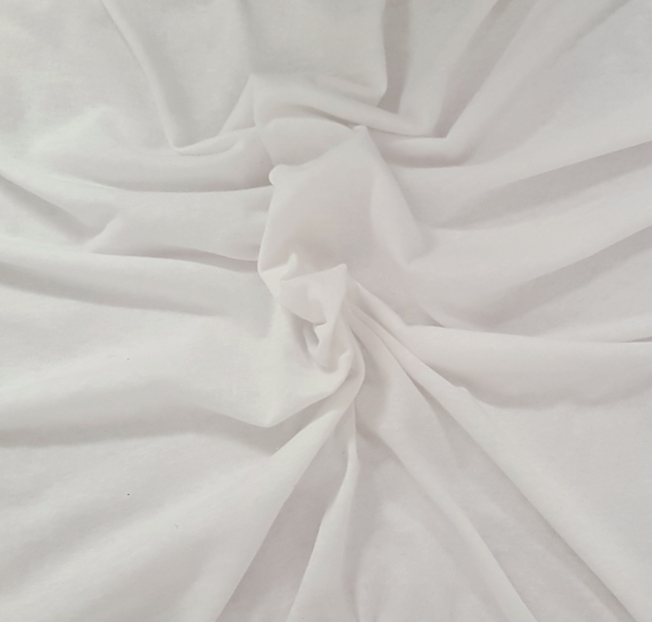 White Cotton Jersey Knit Fabric by the Yard - Etsy