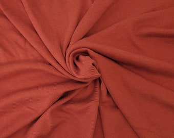 100% Cotton 1x1 Rib Knit Fabric by the Yard Dusty Beige 450 GSM - Etsy