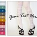 Custom Text Tights / Poem Text Tights / Design Your Own Custom | Etsy