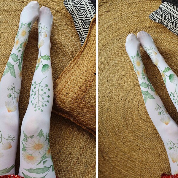 Tights With Print - Etsy