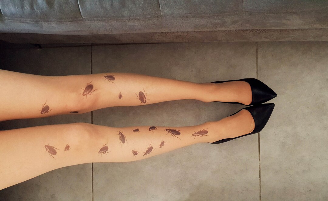 Bugs Semi-sheer Pantyhose, Insect Tights, Halloween Tights, Spooky ...