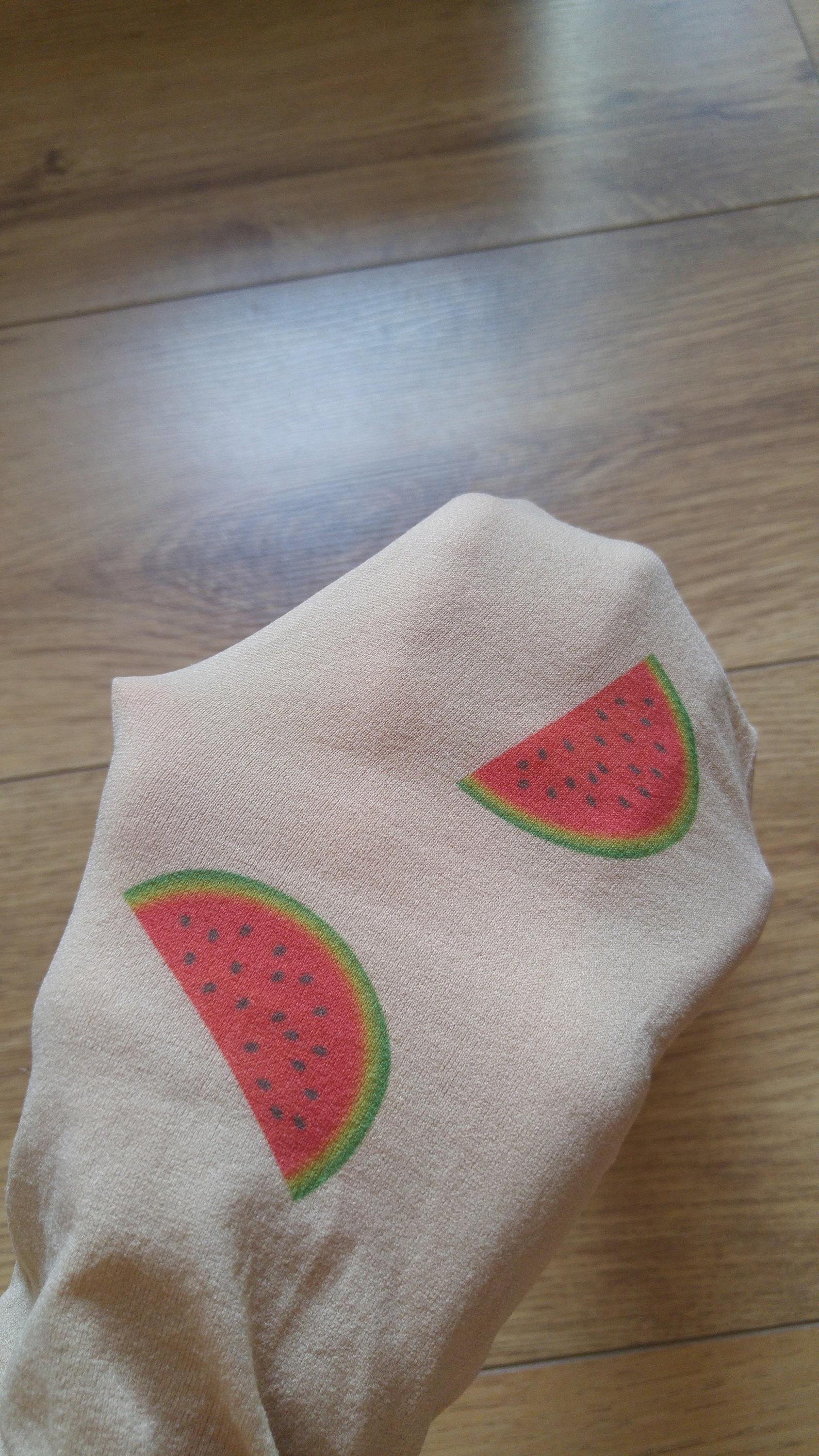 Watermelon Socks Opaque Printed Knee High Socks Hand - Etsy