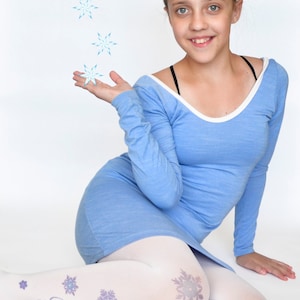 Christmas Snowflake Tights , Frozen Elsa Tights , Kids Frozen Elsa ...
