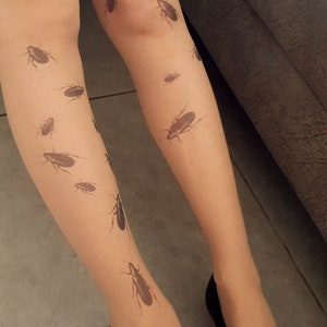Bugs Semi-sheer Pantyhose, Insect Tights, Halloween Tights, Spooky ...