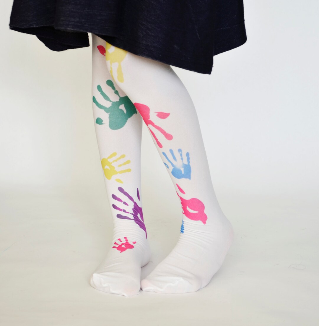 Girls Tights With Hands , Trend Leggings , Kids Stockings , Hand ...