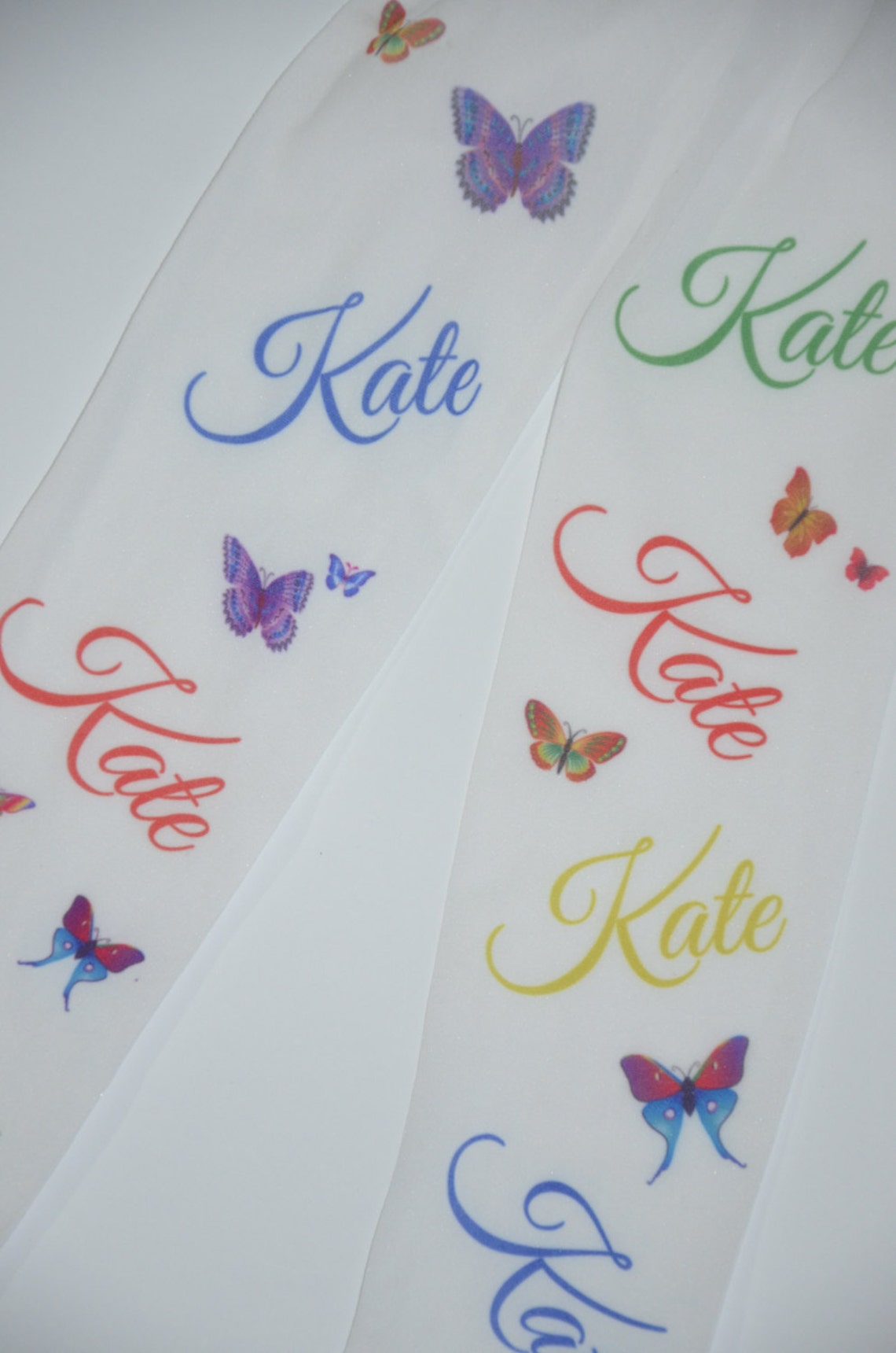 New Personalized Custom Name Tights, Girls' Tights With Butterflies - Etsy