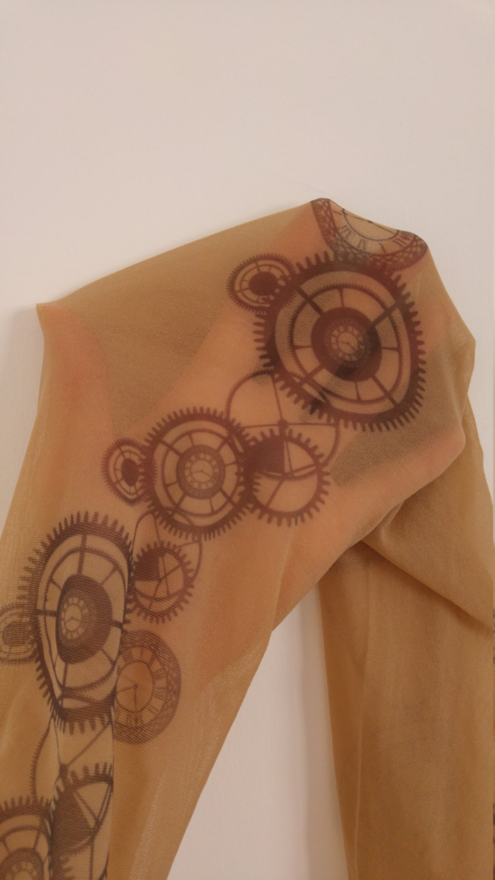 Steampunk Printed Semi-sheer Tights Steampunk Design Tattoo | Etsy