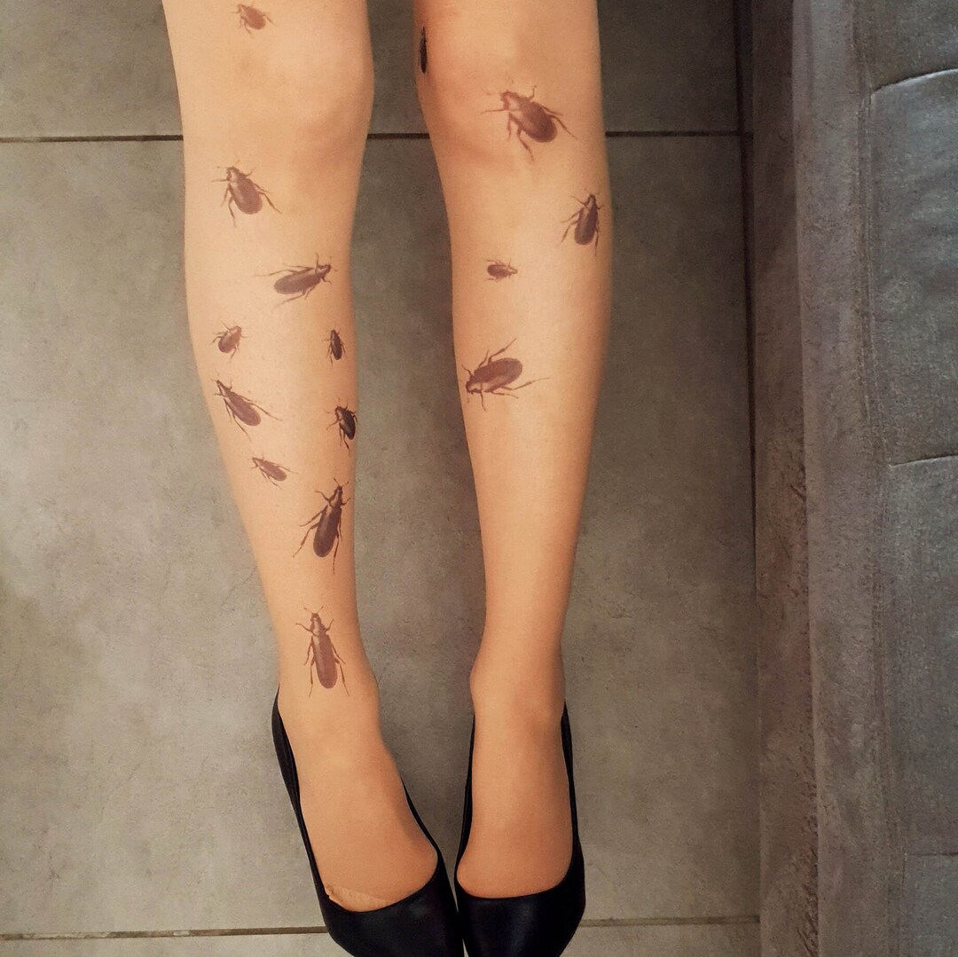 Bugs Semi-sheer Pantyhose, Insect Tights, Halloween Tights, Spooky ...
