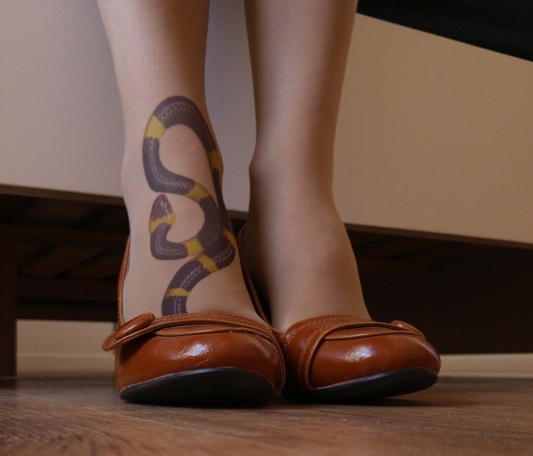 Snake Knee High Stocking, Tattoo Knee High Stocking - Etsy