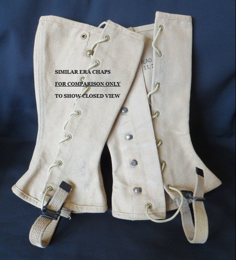 Mystery Factory 1940s Vintage Beige Canvas Military Spats - Etsy