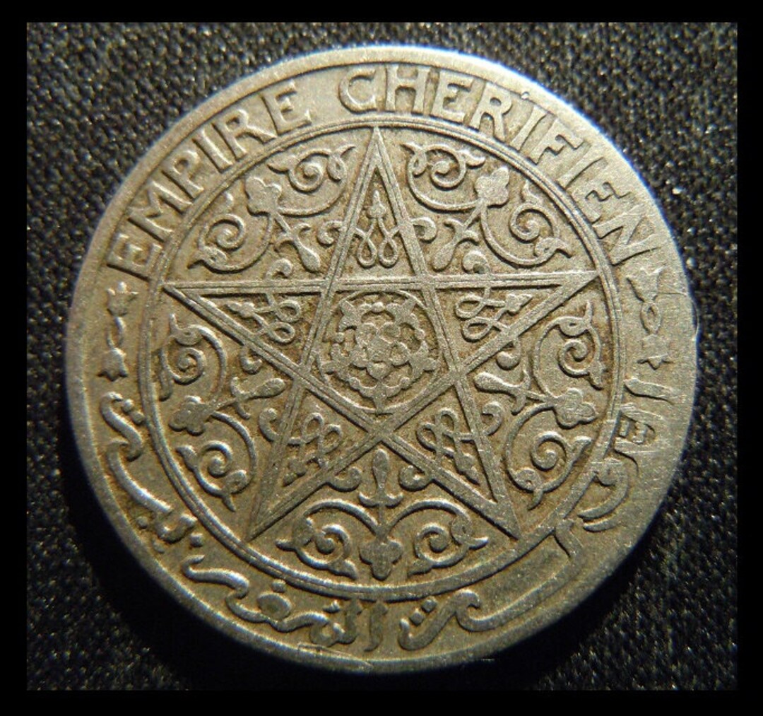 Classic Coinage (1921 Vintage Mysterious DIVINE PENTAGRAM & Fleur-d-lis ...