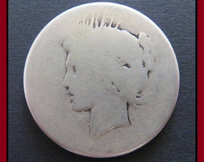 Classic Antique (1920s Vintage American PEACE Dollar Currency ...