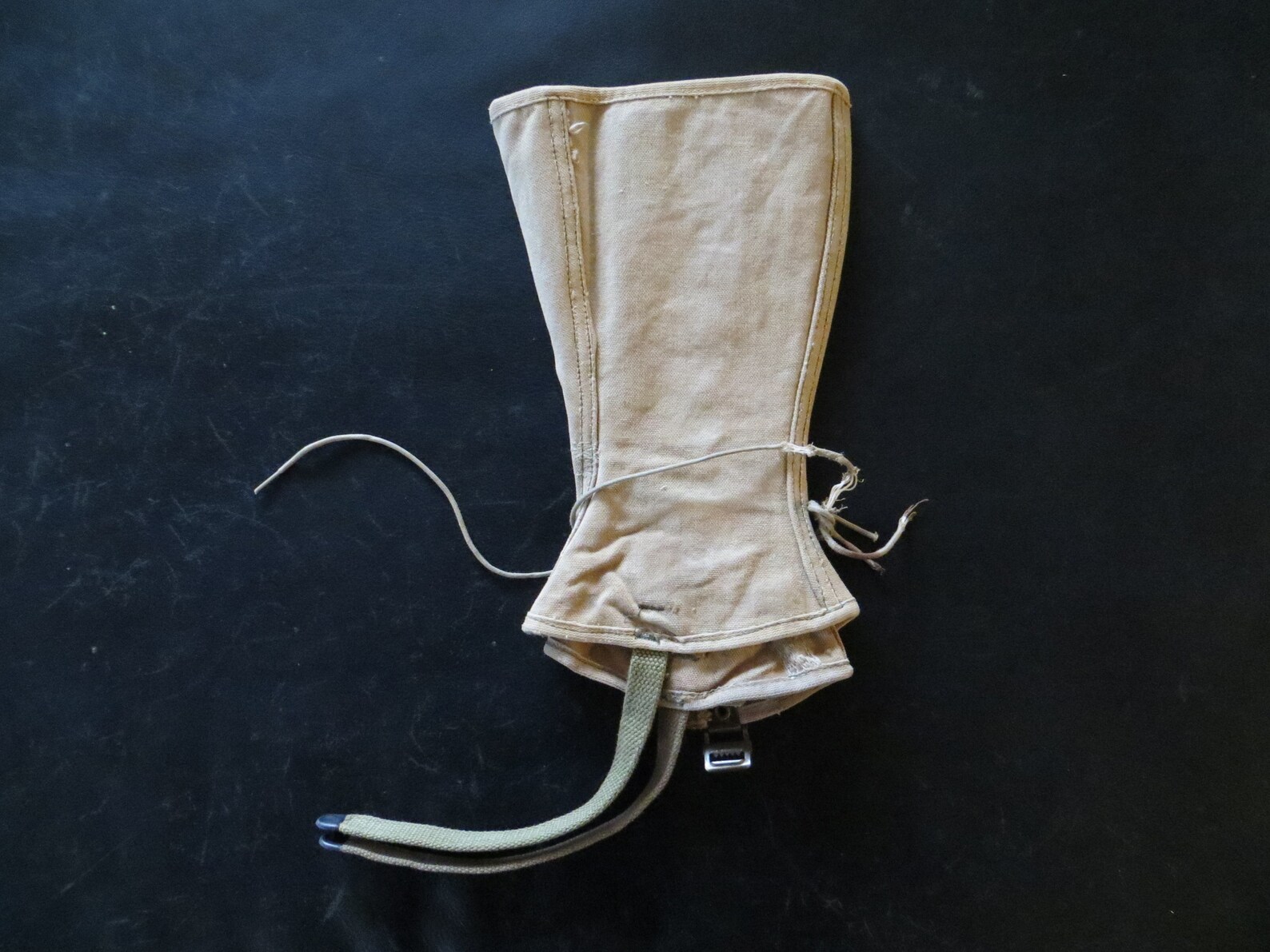 Mystery Factory 1940s Vintage Beige Canvas Military Spats | Etsy