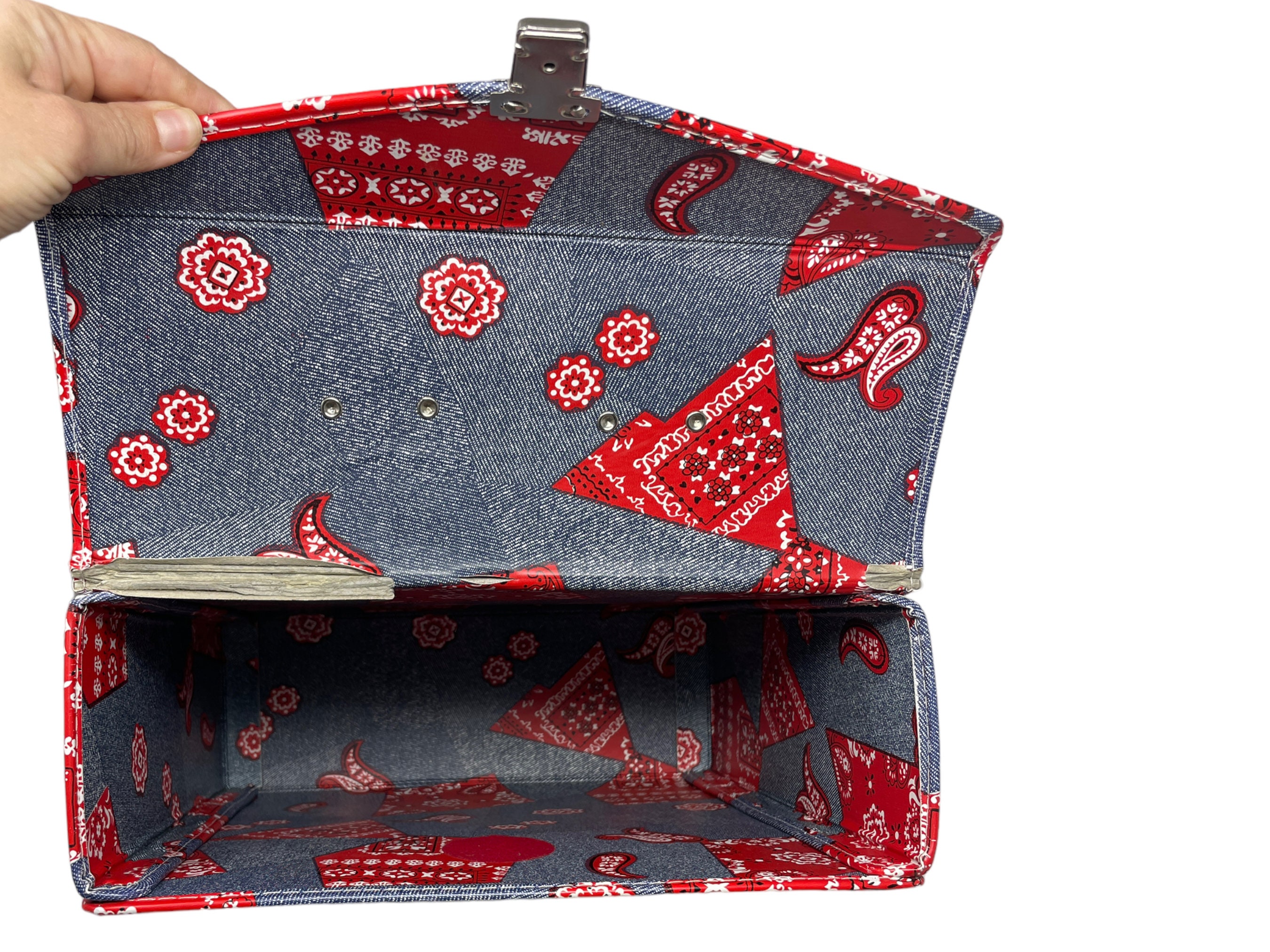 Vintage 70s Record Vinyl Storage Carry Case Holder Handled | Retro ...