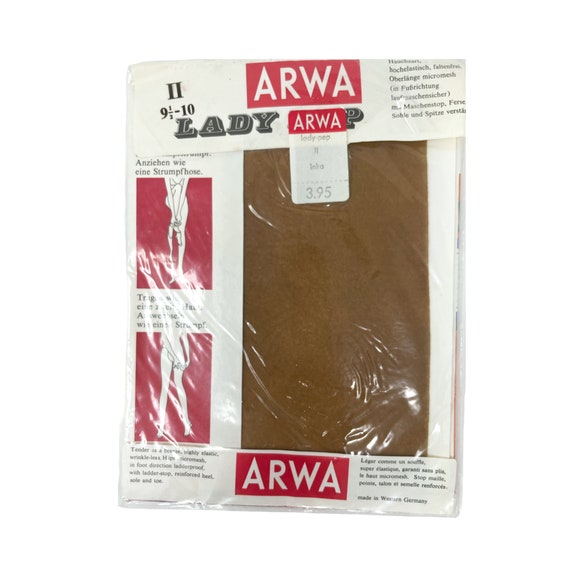 Arwa Lady Pep Hosiery Vintage 1960s Retro Pantyhose N… - Gem