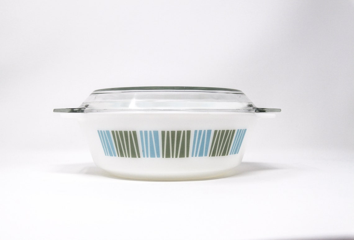 JAJ Matchmaker Pyrex Round Casserole Dish With Lid 1964 3 Pint - Etsy
