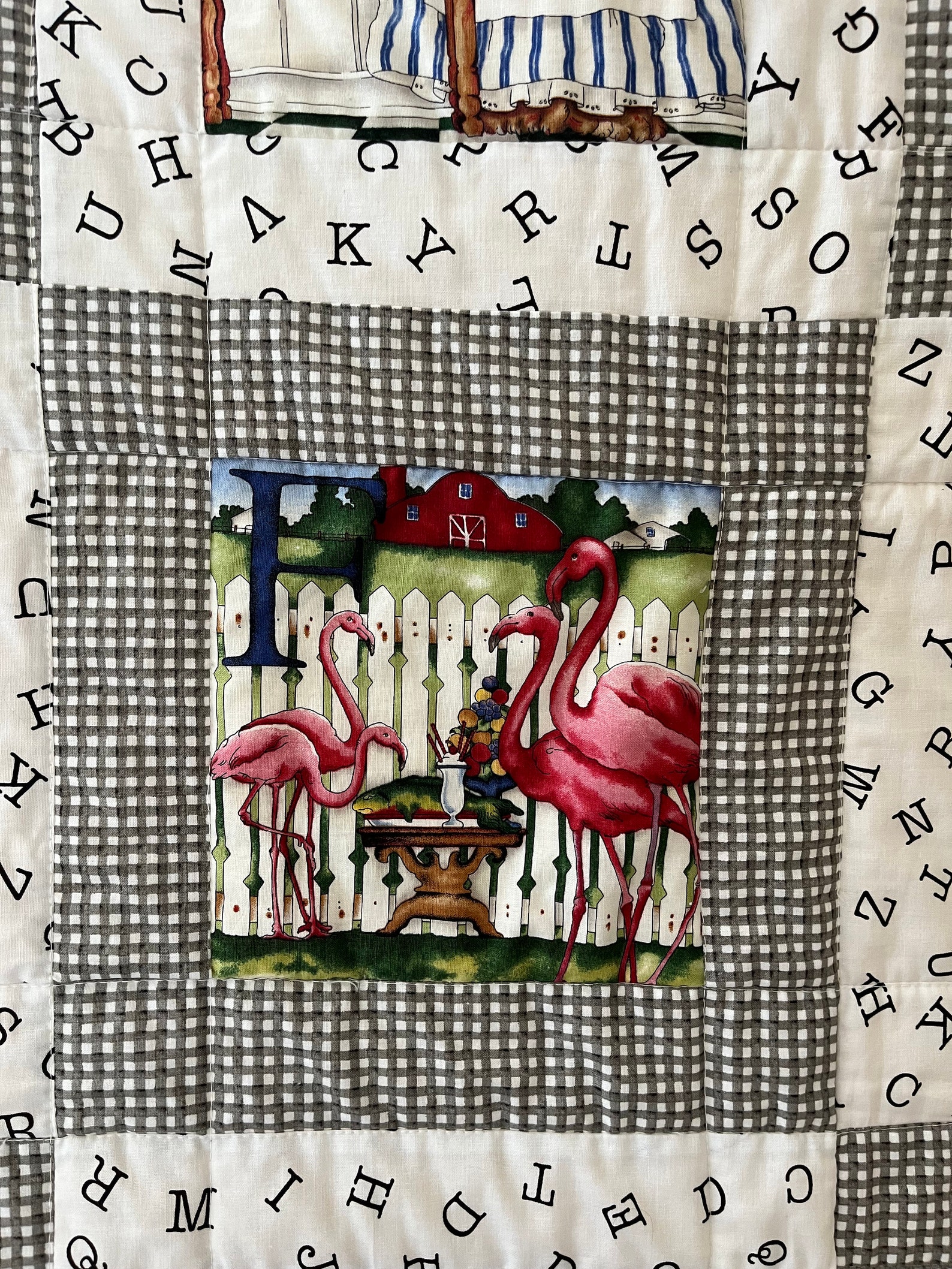 Quilt Crib Size 45x53 Inches Alphabet Theme - Etsy