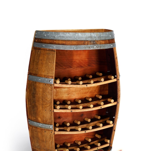 Wine Barrel Wine Rack - Etsy