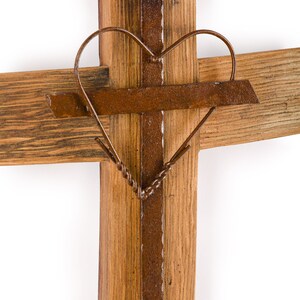 Wine Barrel Cross W/ Heart Rustic 10'',14'',18'' - Etsy