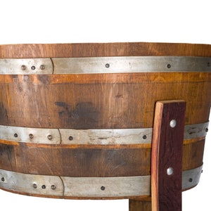 1/2 Wine Oak Barrel Planter With Legs/ Handmade - Etsy