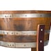 Handmade Reclaimed Oak Wine Barrel Planter With Legs - Rustic Garden ...