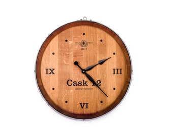 Barrel Head Clock Handmade, Napa Valley - Etsy