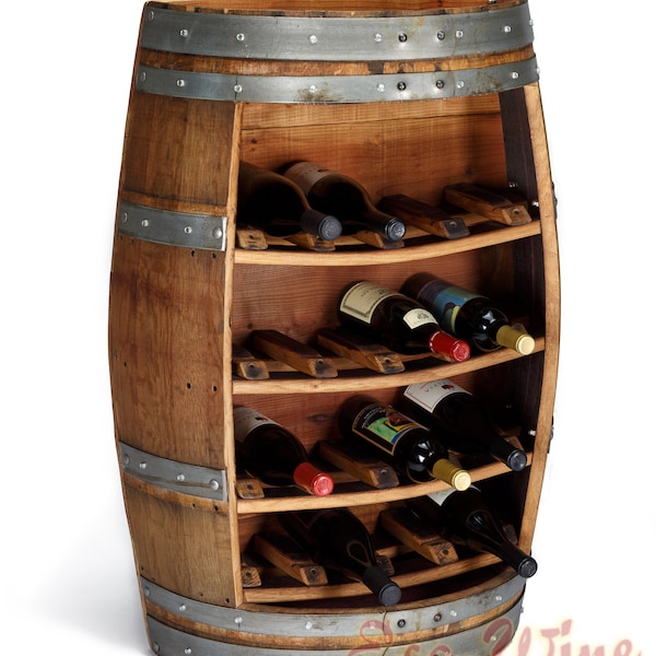 Wine Barrel Wine Rack - Etsy