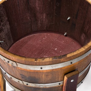 1/2 Wine Oak Barrel Planter With Legs/ Handmade - Etsy