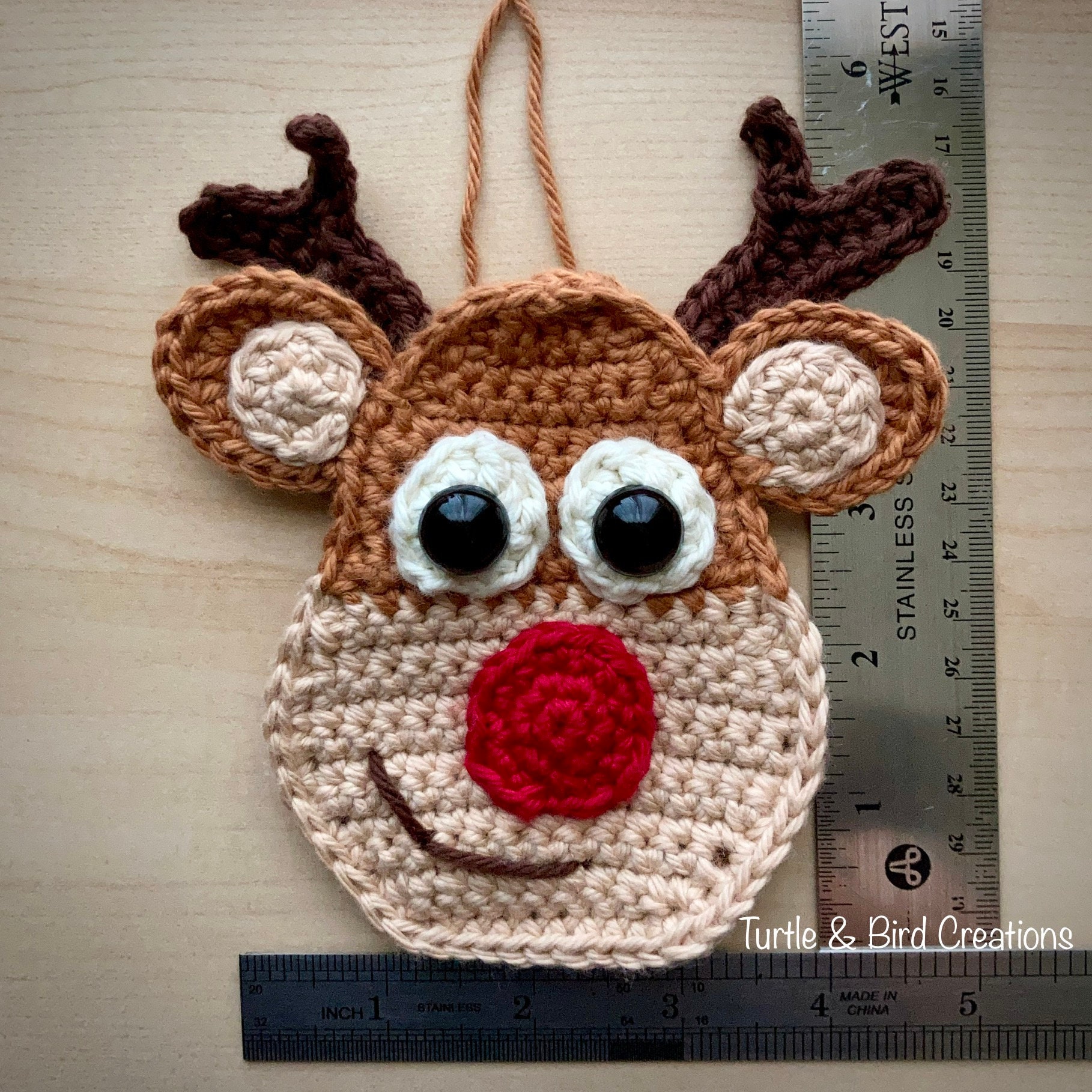 Rudolph Gift Card Holder / Ornament - Crochet PATTERN Only - Etsy