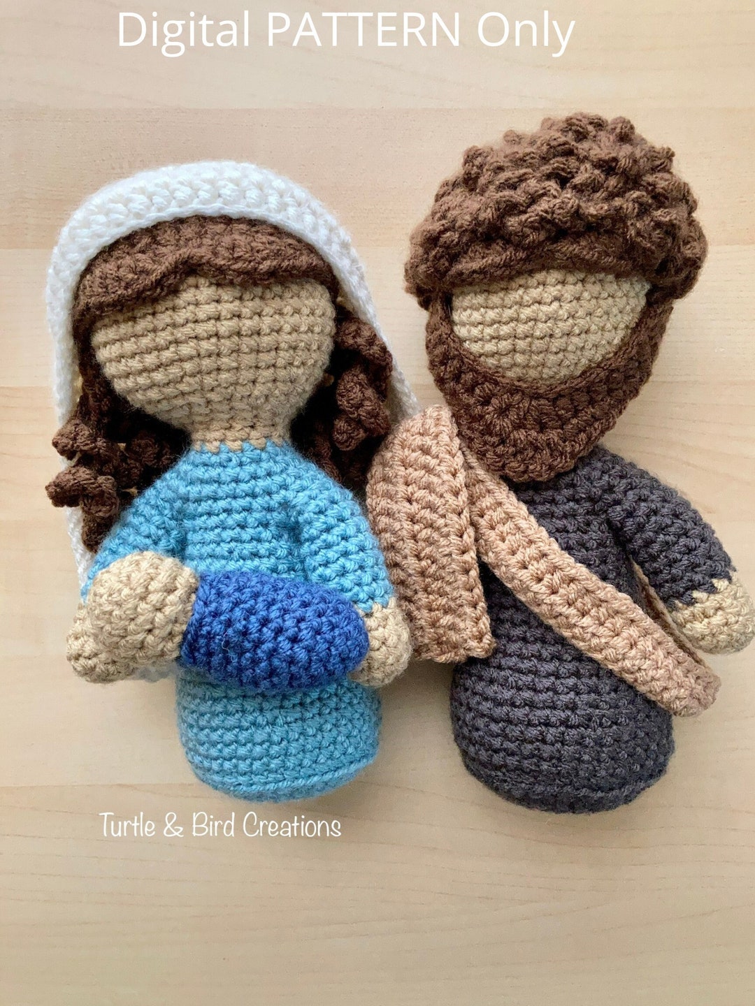 Classic Nativity / Holy Family - Crochet PATTERN ONLY - Etsy