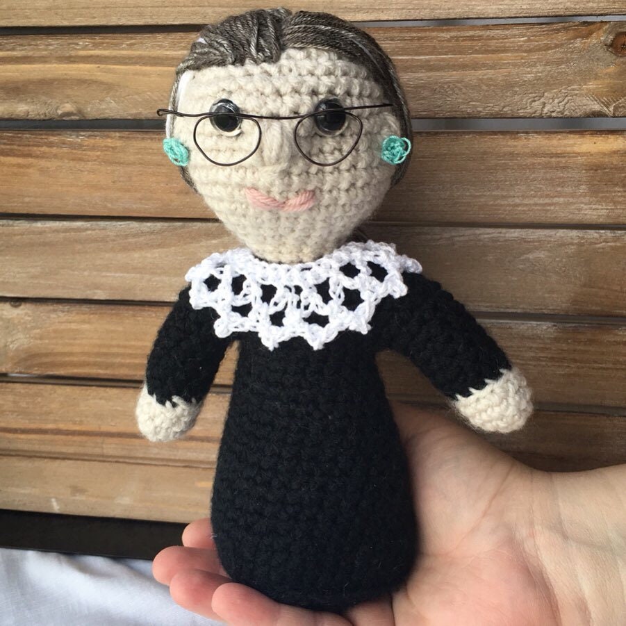 RBG Doll Crochet PATTERN ONLY - Ruth Bader Ginsburg - Etsy