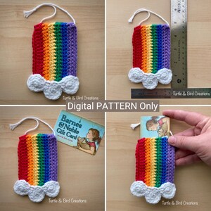 Rainbow Gift Card Holder / Ornament - Crochet PATTERN Only - Etsy