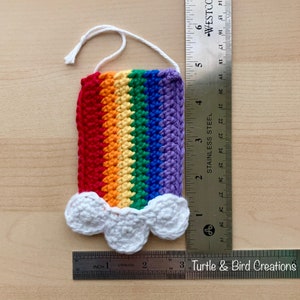 Rainbow Gift Card Holder / Ornament - Crochet PATTERN Only - Etsy
