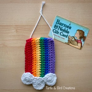 Rainbow Gift Card Holder / Ornament - Crochet PATTERN Only - Etsy