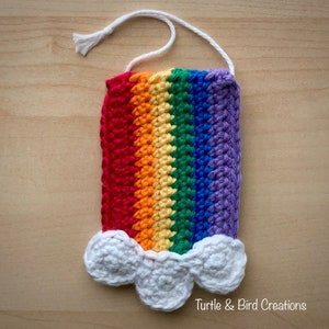 Rainbow Gift Card Holder / Ornament - Crochet PATTERN Only - Etsy