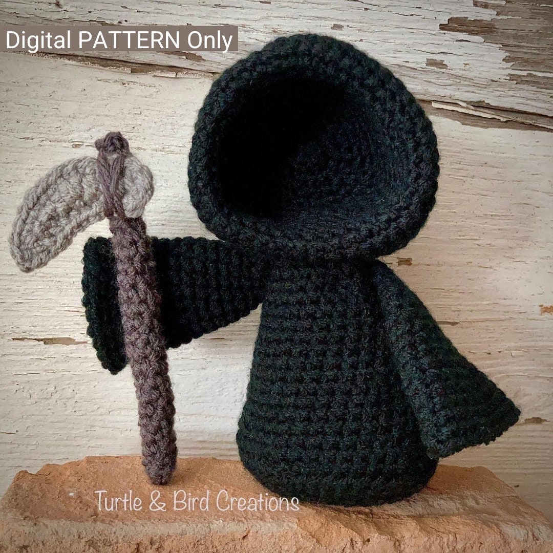 Little Grim Reaper AKA Deathling Crochet PATTERN Only - Etsy