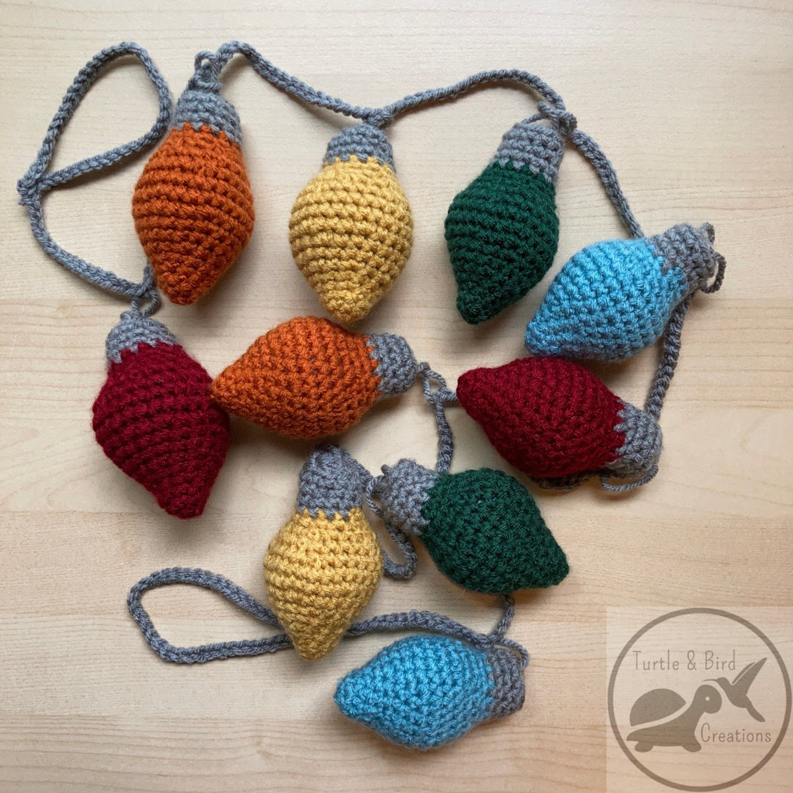 Light Bulb Garland Crochet PATTERN ONLY - Etsy