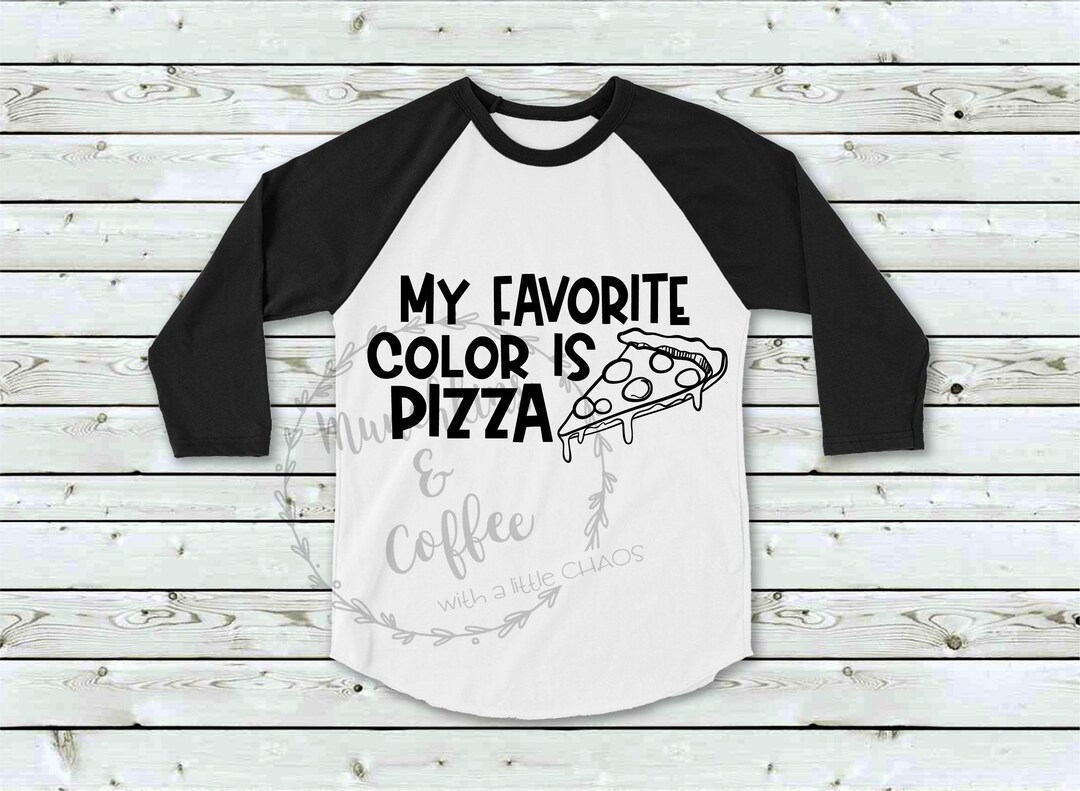 My Favorite Color is Pizza SVG - Etsy