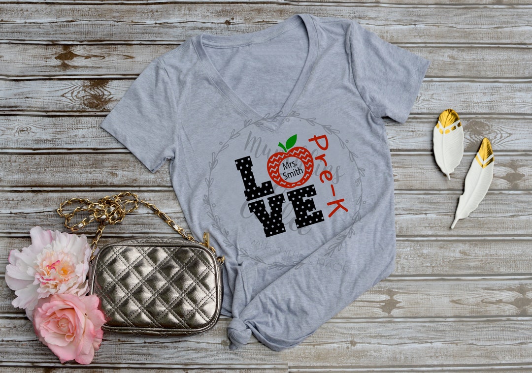 LOVE Teacher SVG Cut File - Etsy