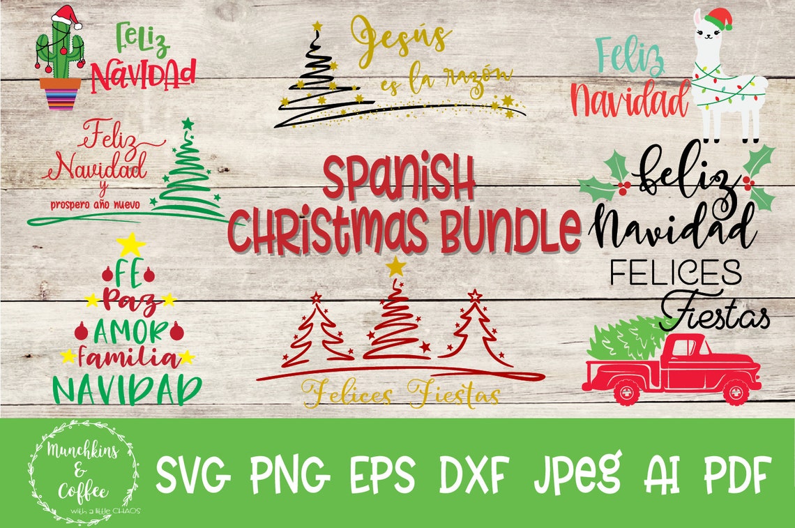 Spanish Christmas Bundle Cut Files | Etsy