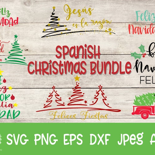 Feliz Navidad Svg Bundle Spanish Christmas Svg Christmas Svg - Etsy