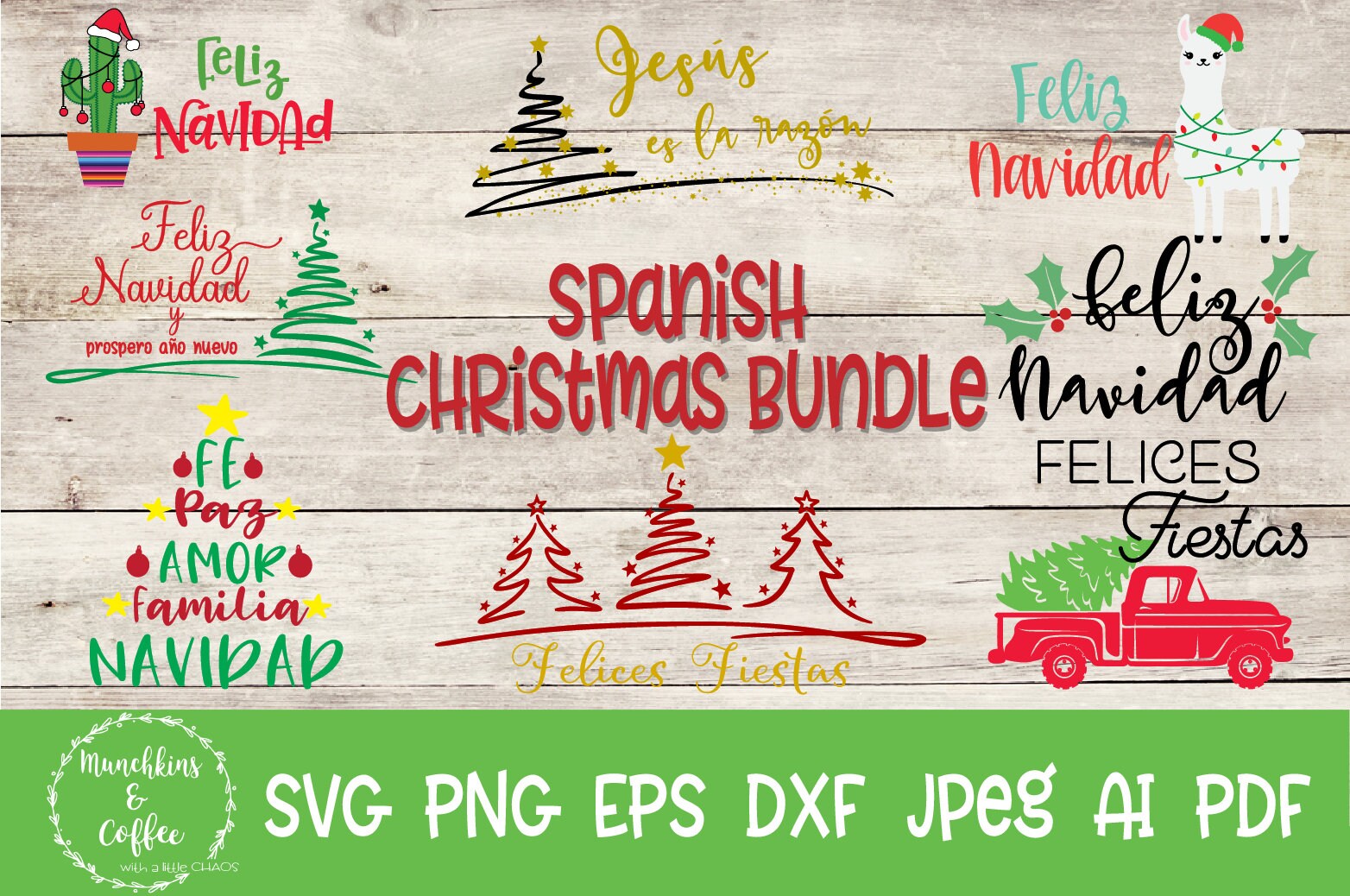 Spanish Christmas Bundle- Cut Files - Etsy