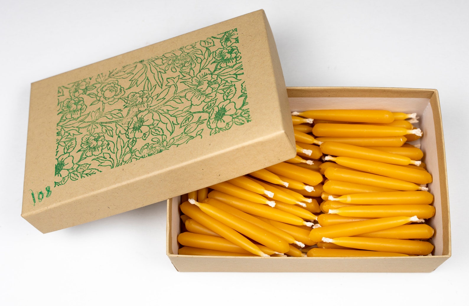 108 Small Beeswax Taper Candles(20 Minute Burntime,2in) - Etsy