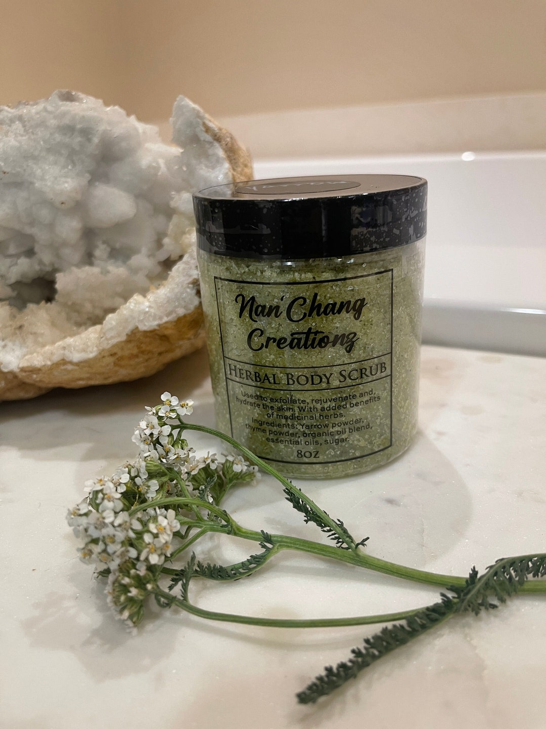 Herbal Body Scrub | Organic Sugar Scrub | Medicinal Herb Infused - Etsy